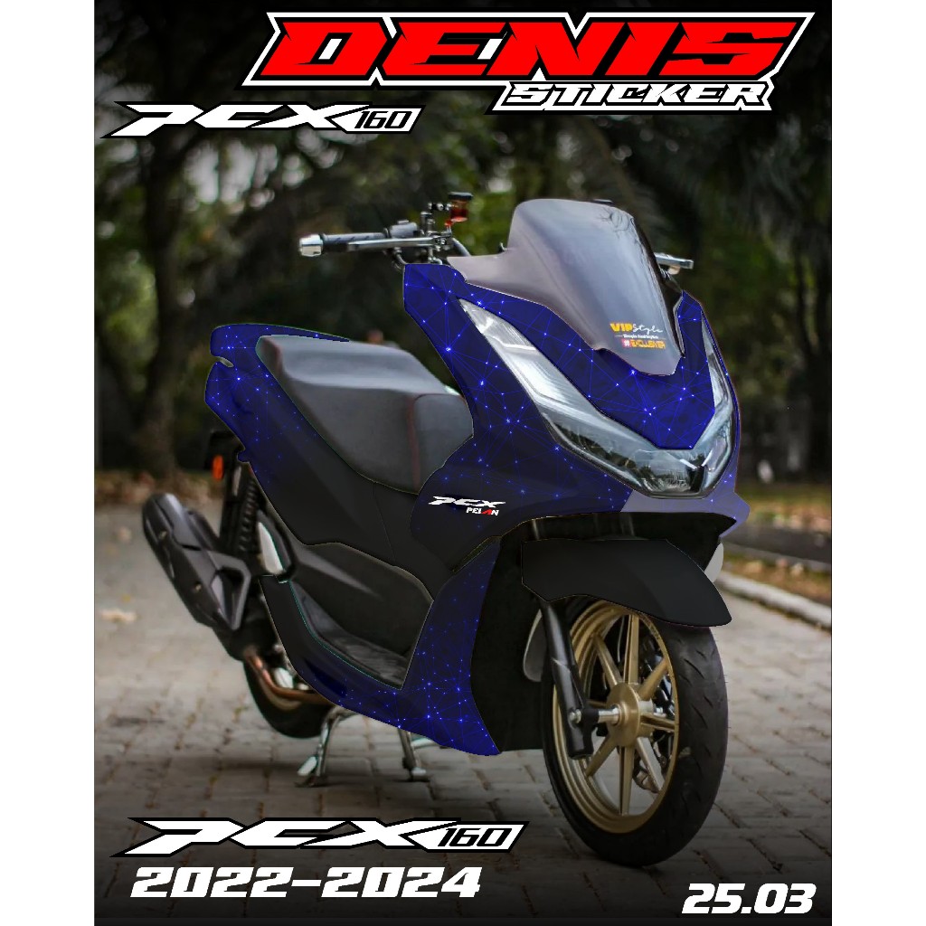 Jual COD DECAL STICKER PCX 160 FULL BODY PCX TERBARU WARNA PUTIH MERAH ...