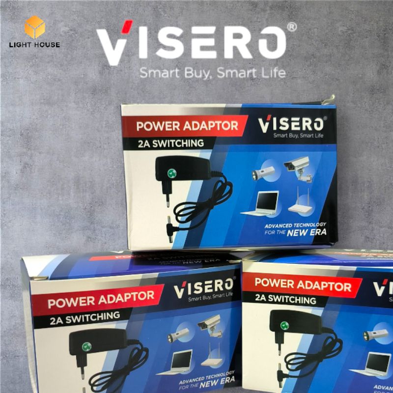 Jual Adaptor VISERO 5V-2A, 9V-2A, 12V-2A Switching Jack T | Shopee ...