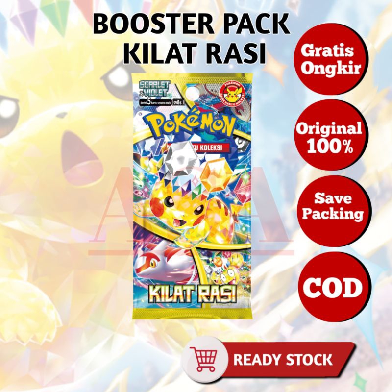 Jual Kartu Pokemon Kilat Rasi Booster Pack bahasa Indonesia | Shopee ...
