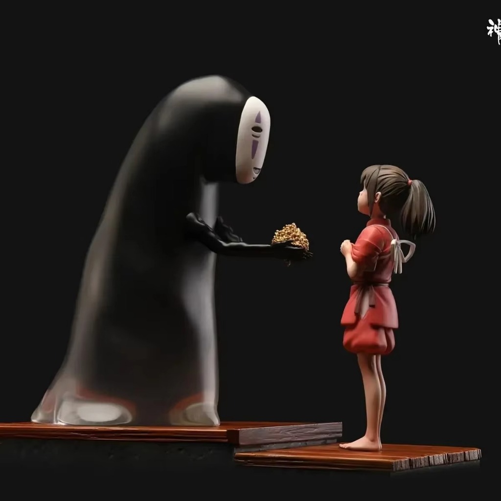 Jual Action Figure Spirited Away Kaonashi No Face x Chihiro | Shopee ...