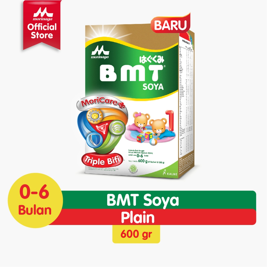 Jual Morinaga BMT Soya Formula Bayi Usia 0-6 Bulan 600g | Shopee Indonesia