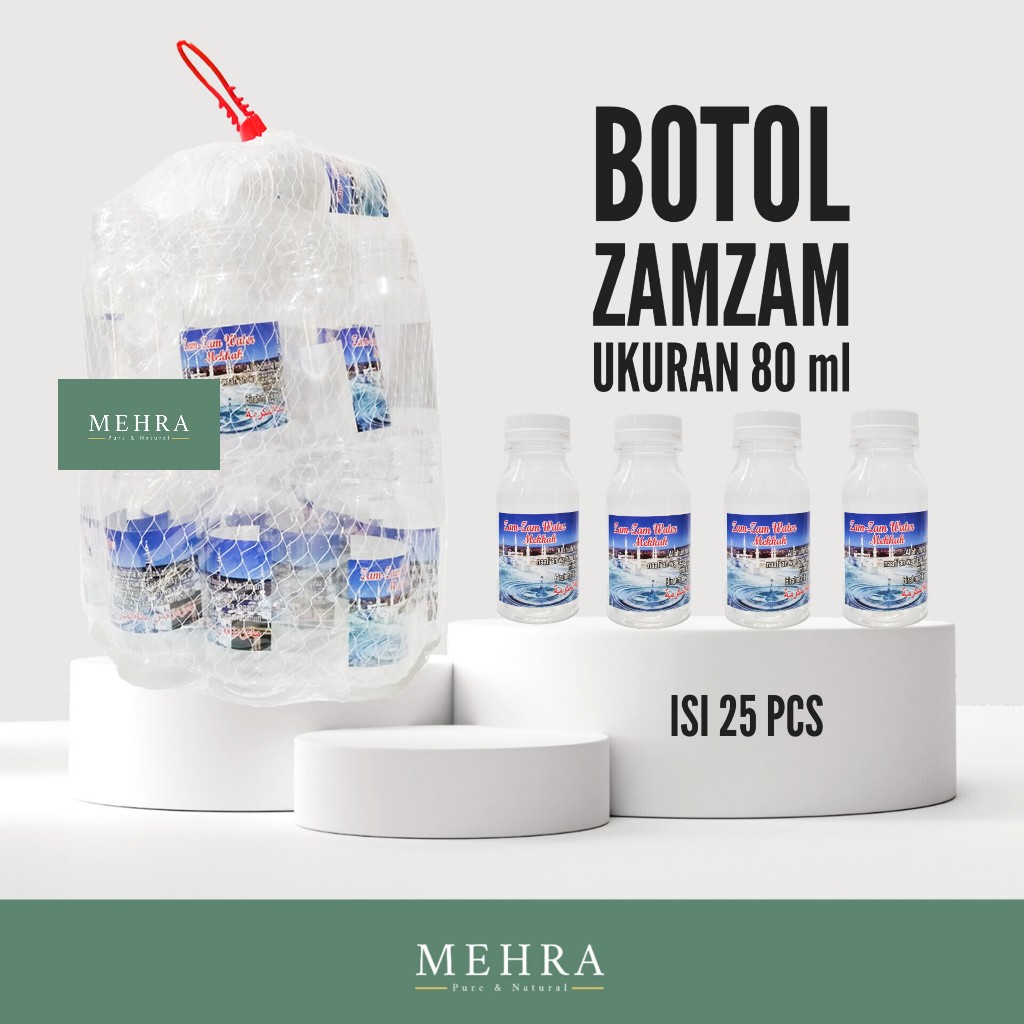 Jual BOTOL KOSONG AIR ZAM ZAM 80 ml / 25 pcs | Shopee Indonesia