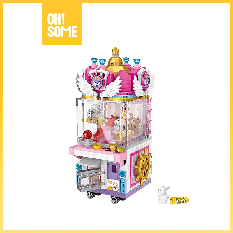 Jual OhSome LOZ Block Mainan Rakit Brick Blok Susun 3D DIY Claw Machine ...