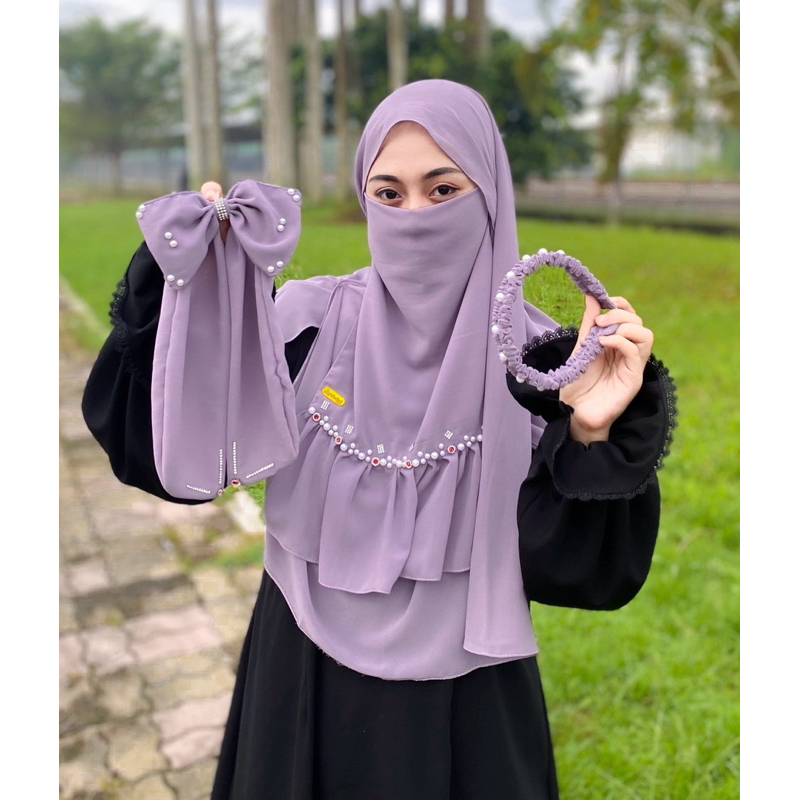 Jual [COD]pasminah cadar remple bando pita | Shopee Indonesia