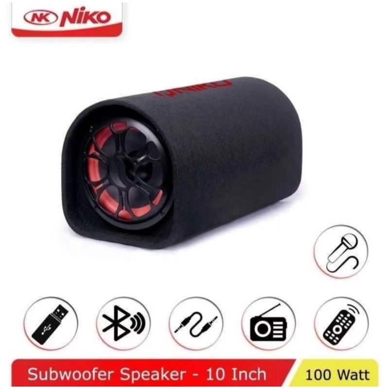 Jual Speaker Bluetooth NIKO GL10 Subwoofer Car Niko Speaker Tabung GL ...
