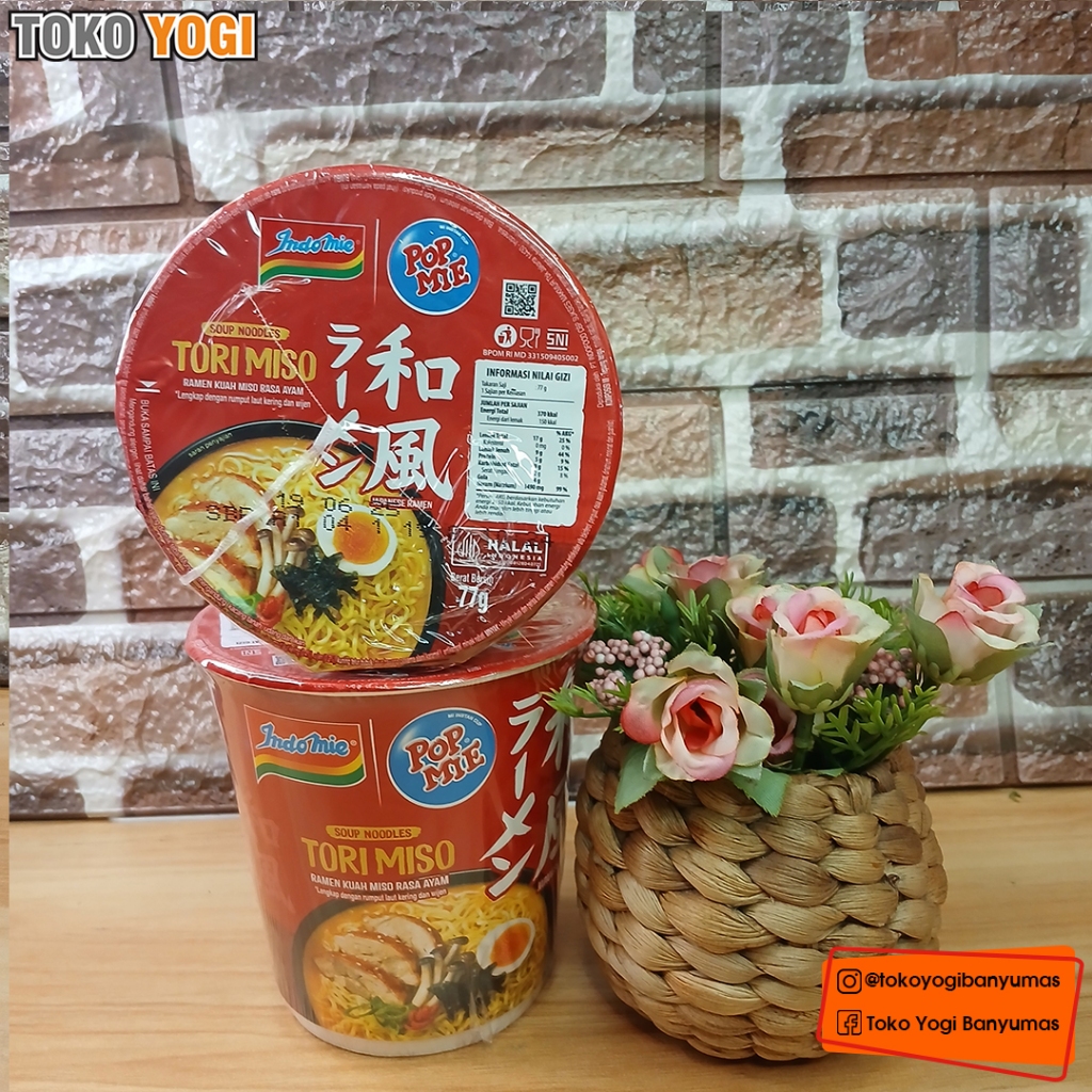 Jual POP MIE INDOMIE KUAH TORI MISO JAPANESE RAMEN 77g | Shopee Indonesia