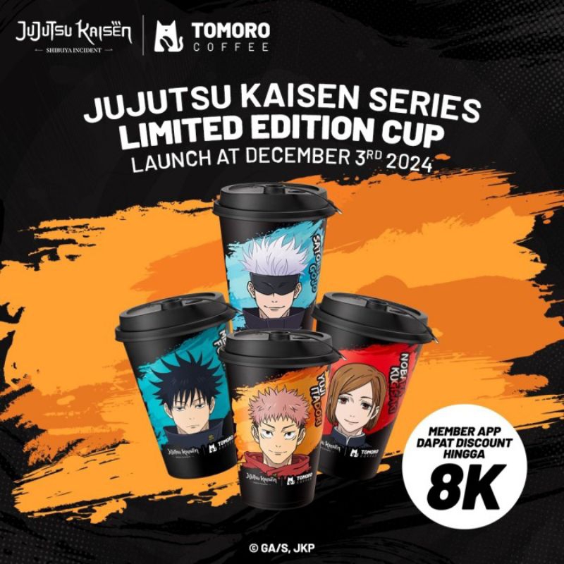 Jual Tomoro Coffee X Jujutsu Kaisen Limited Edition Cup Gojo Satoru Yuji Itadori Nobara Kugisaki ...
