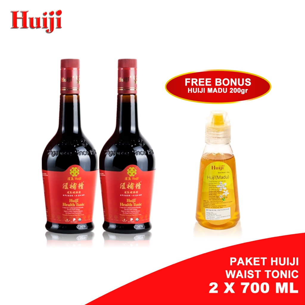 Jual Paket Bundling 2 Botol Huiji Waist Tonic Made in Singapore Free 1 Huiji Honey 200g | Shopee ...