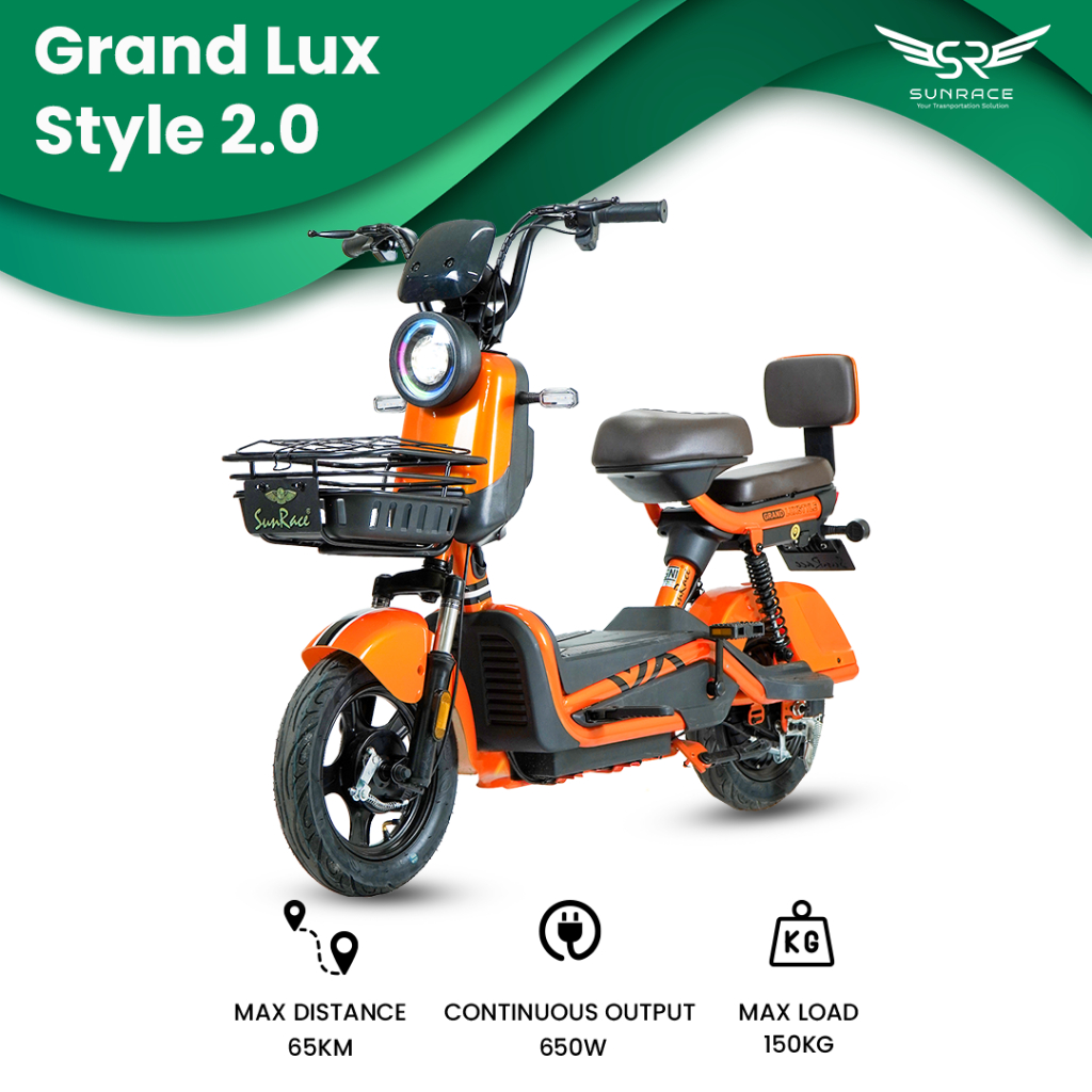Jual SEPEDA LISTRIK SUNRACE TYPE GRAND LUX STYLE | Shopee Indonesia