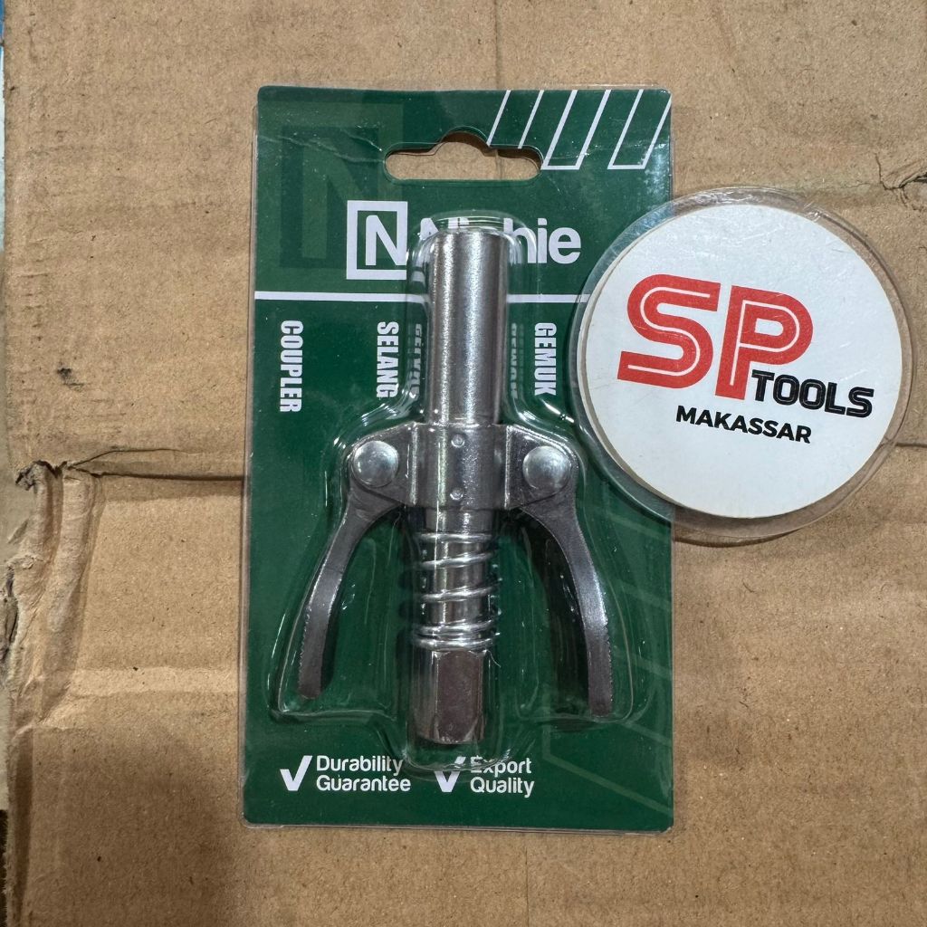 Jual KEPALA UJUNG POMPA GREASE GEMUK MODEL JEPIT / DOUBLE HANDLE GREASE ...