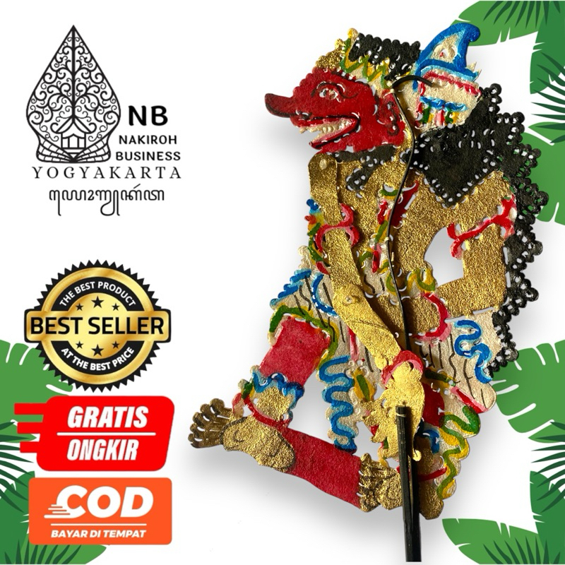 Jual WAYANG kulit BUTO PATIH BAHAN KULIT SAPI TEBAL -+ 45 CM | Shopee ...