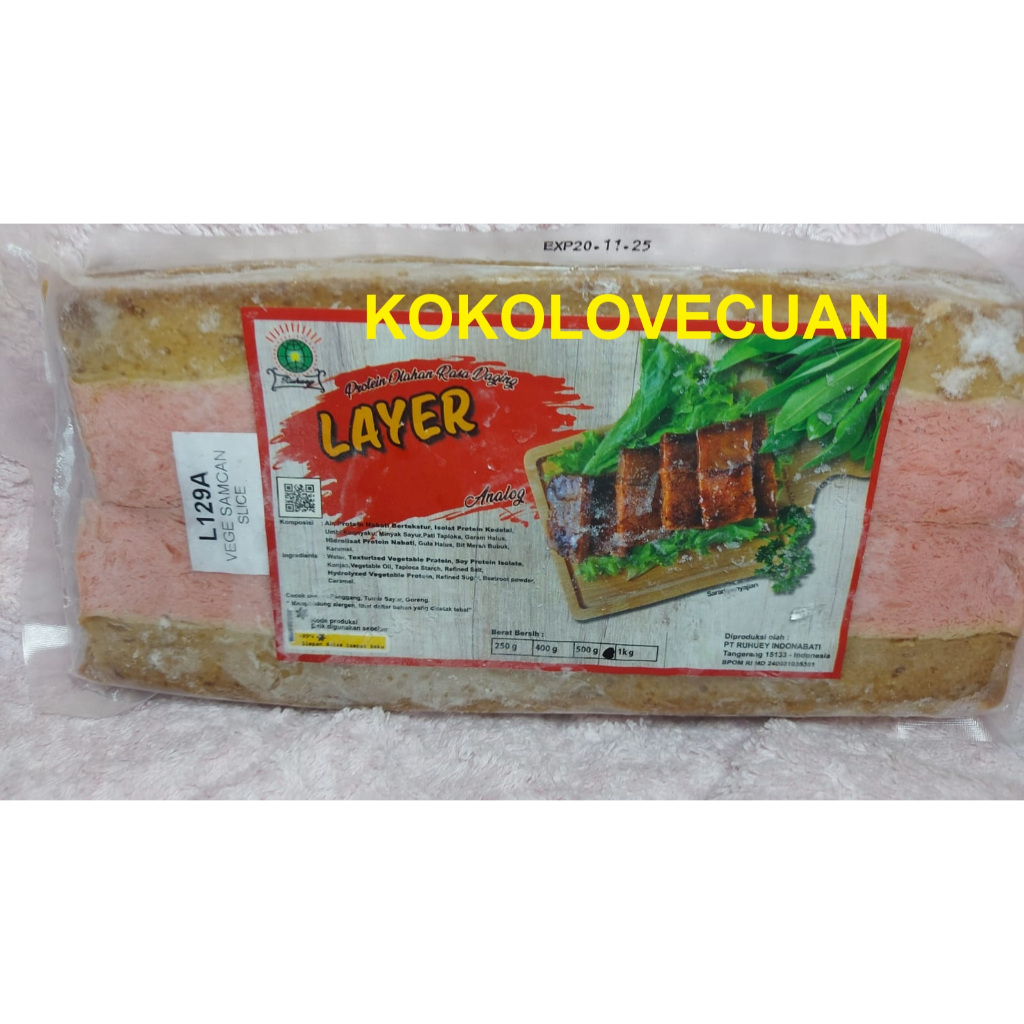 Jual Vegan Vegetarian Sancam Layer Analog B2 Belly 素食 五花肉 五花腩 protein ...