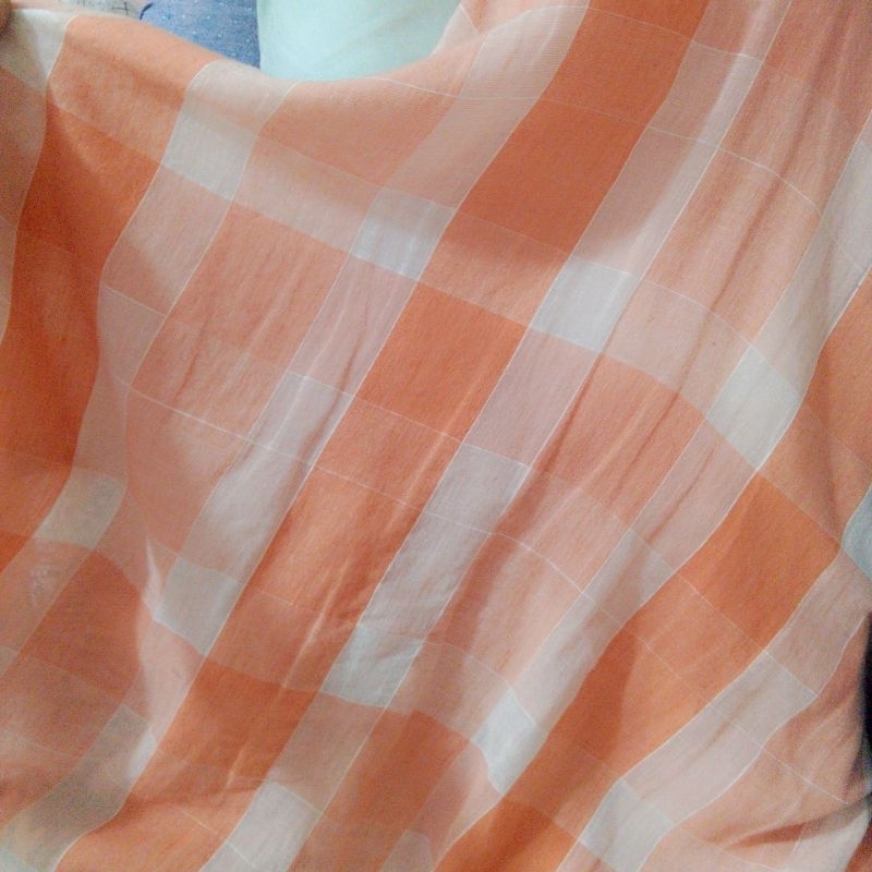 Jual kain katun paris Motif kotak - kain katun paris premium - kain ...