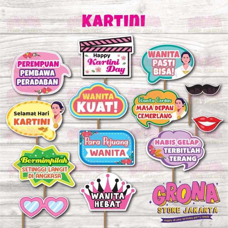 Jual ACC Photobooth Kartini / Aksesoris Foto Kartini/ Photo Props ...