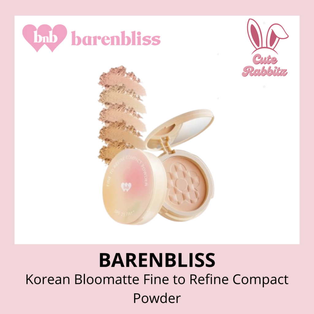 Jual BNB barenbliss Korean Bloomatte Fine to Refine Compact Powder (24H ...