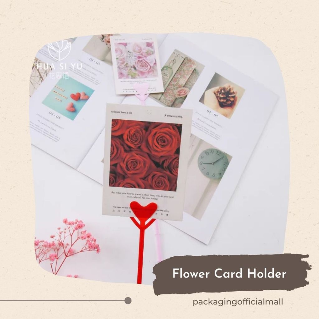 Jual FLOWER CARD HOLDER / FLORIST SUPPLY / KEPERLUAN BUKET BUNGA ...