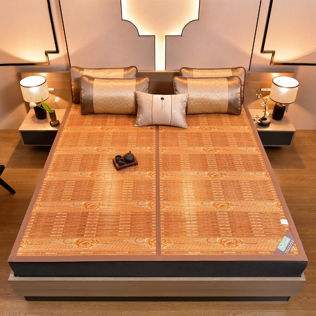 Jual Tikar Bambu Lipat 2 Sisi Free Packaging - Alas Pelindung Kasur ...