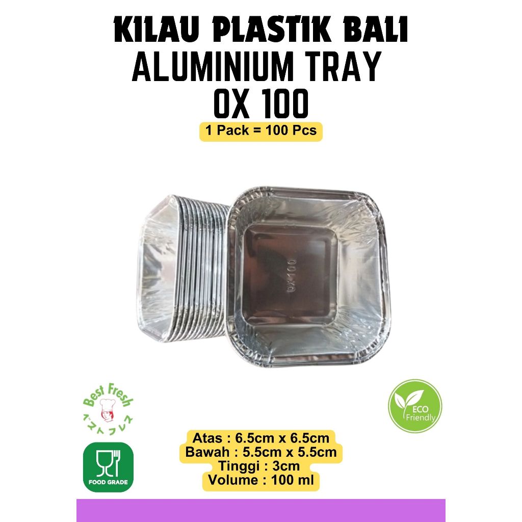Jual ALUMINIUM FOIL CUP I ALUMINIUM FOIL TRAY I AlumInium foil + Tutup I KOTAK ALUMINIUM I OX ...