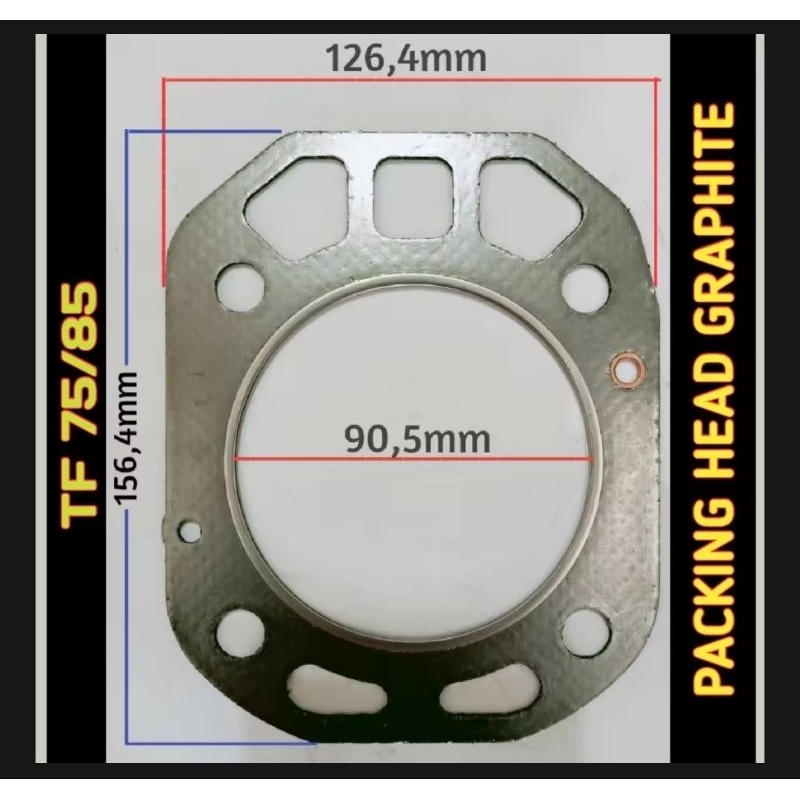 Jual PACKING HEAD ( TF 75 - TF 85 ) PACKING KOP GASKET HEAD YANMAR TF 75 - TF 85 MESIN ( 8,5 PK ...