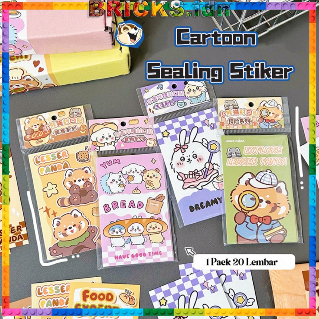 Jual Stiker Panjang Box Packaging Sticker Kemasan Karakter Lucu Cartoon ...