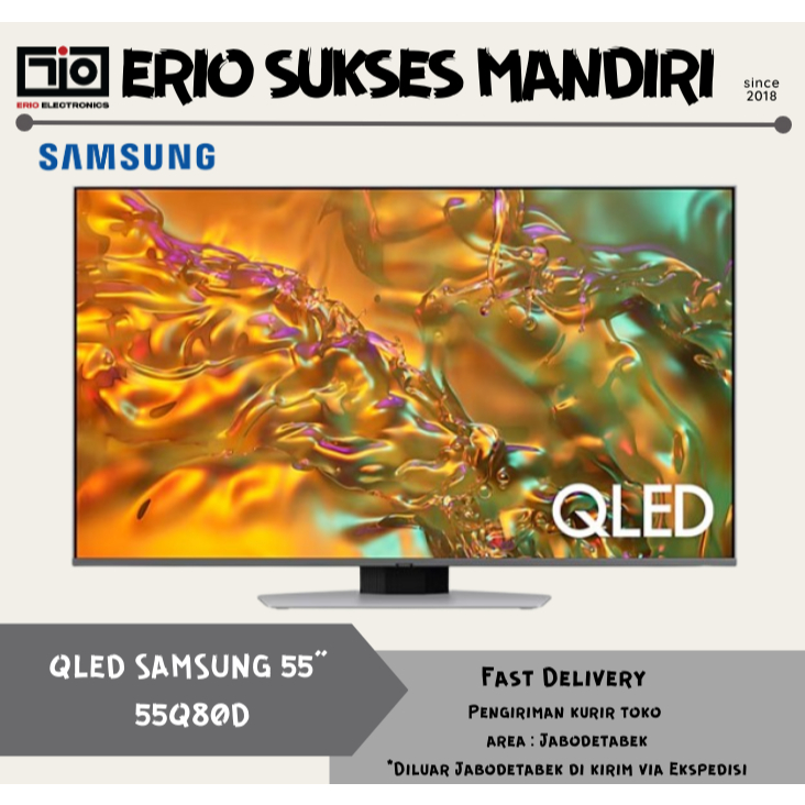 Jual SAMSUNG 55Q80D / Q80D QLED 4K UHD Tizen OS Smart TV 55 Inch | Shopee Indonesia
