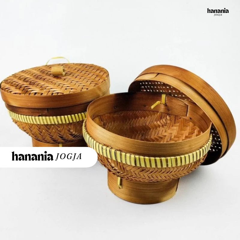 Jual [HANANIA JOGJA] Wakul Bambu Plus Tutup, Cetheng Bambu Boboko ...