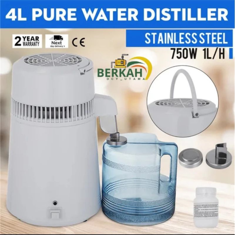 Jual Water distiller Dental Medical Filter Purifier Distilled 4L Purify ...