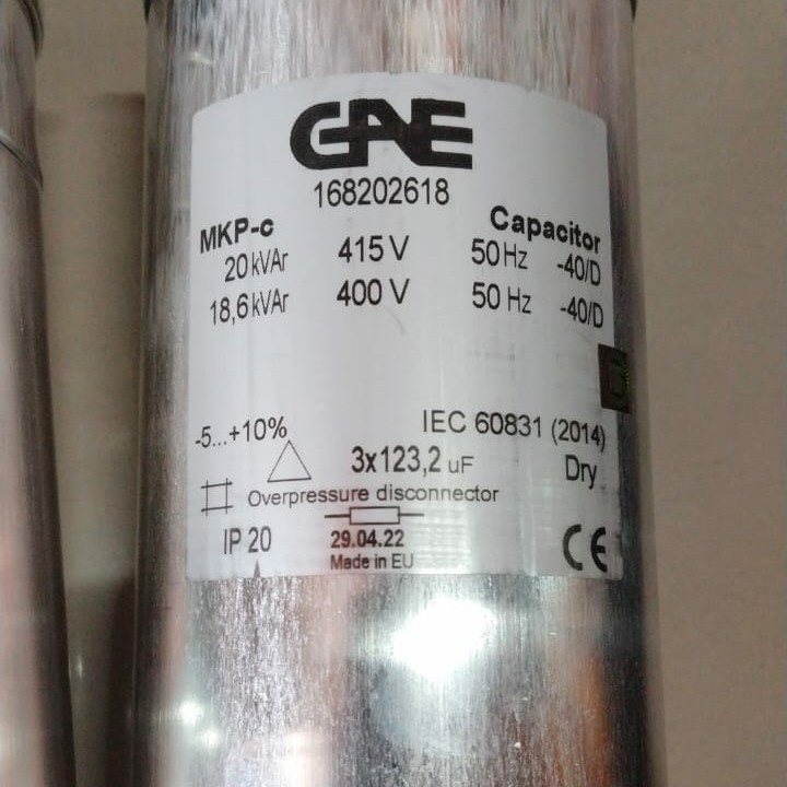 Jual Capacitor Bank MKPC 20kvar Kapasitor GAE 20 kvar 415V MKP-C 50hz ...