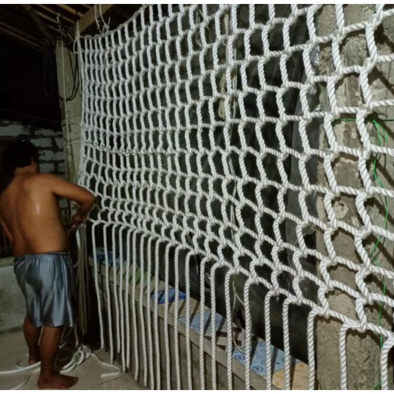 Jual jaring cargo, jaring outbond 8mm mesh 10cm. super kuat | Shopee ...