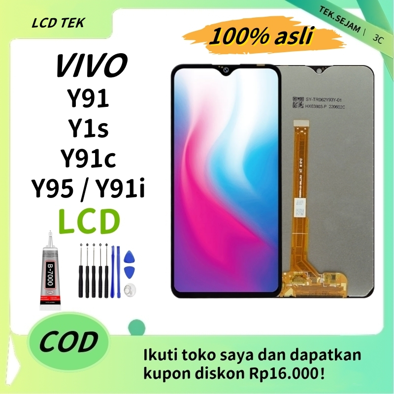 Jual 【Original】LCD VIVO Y91 / Y1s / Y91c / Y93 / Y95 / Y90 / Y91i LCD TOUCHSCREEN Complete HD+ ...