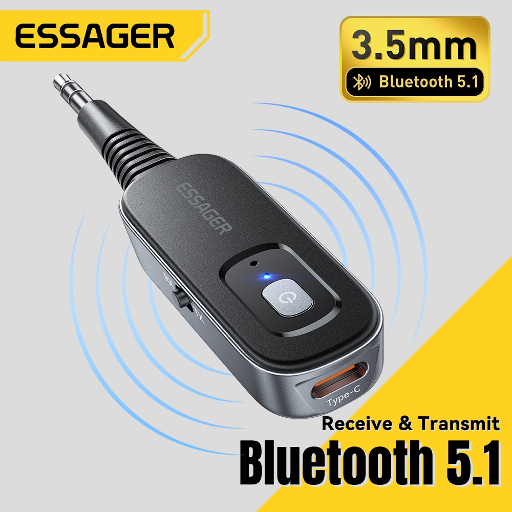 Jual Essager Bluetooth 5.1 Audio Bluetooth receiver&transmitter 2-in-1 ...