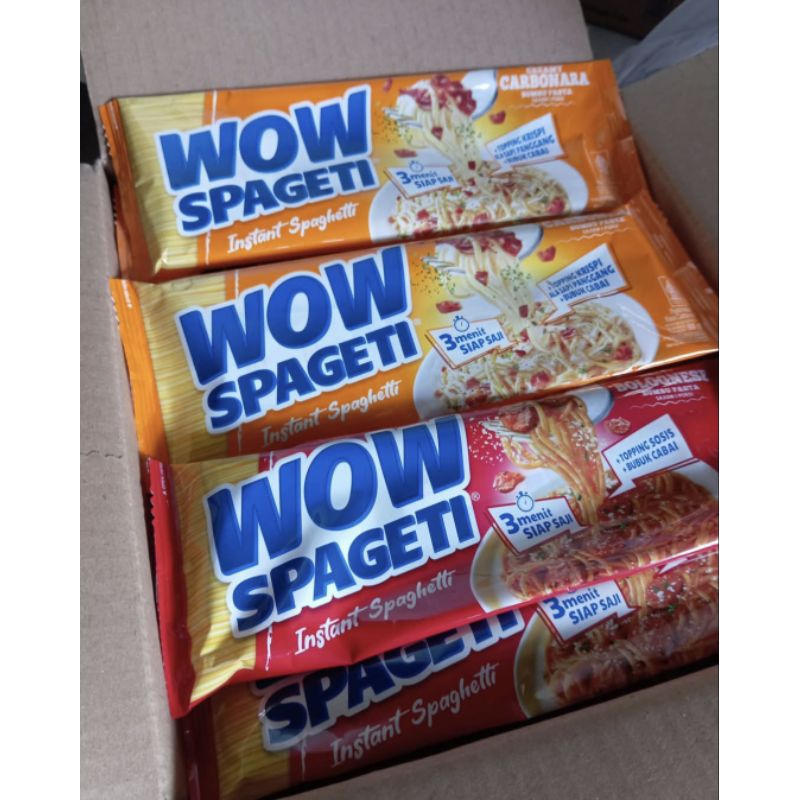 Jual Wow spageti instant spaghetti 84g | Shopee Indonesia