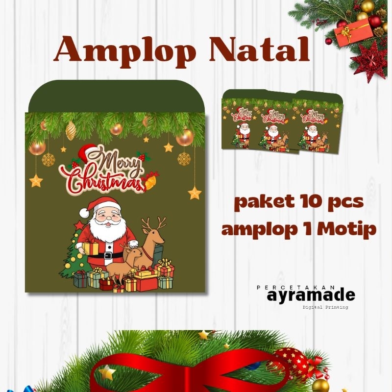 Jual amplop natal Medium angpao natal angpao merry cristmas gift natal ...