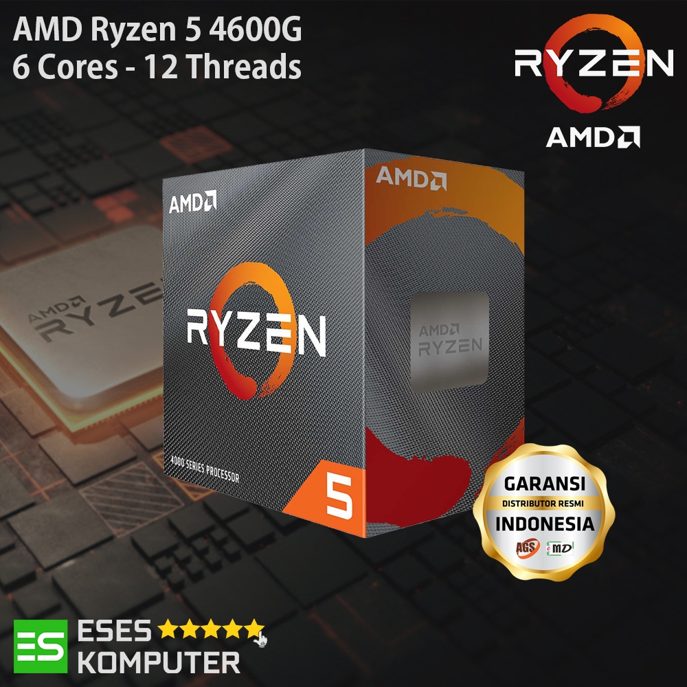 Jual Processor AMD Ryzen 5 4600G 3.7Ghz Up To 4.2Ghz 12-Core AM4 ...