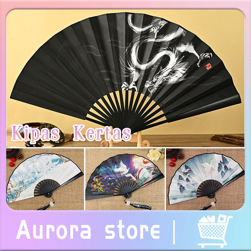 Jual Kipas Lipat Cina / Kipas Tangan Lipat Gaya China Kuno / Kipas ...