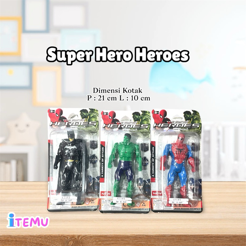 Jual Mainan Super Hero Marvel DC | Hulk Spiderman Batman | Shopee Indonesia