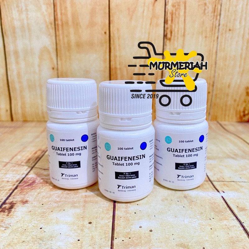 Jual GUAIFENESIN TRIMAN 100 mg BOTOL 100 tablet GG-Obat Batuk | Shopee ...