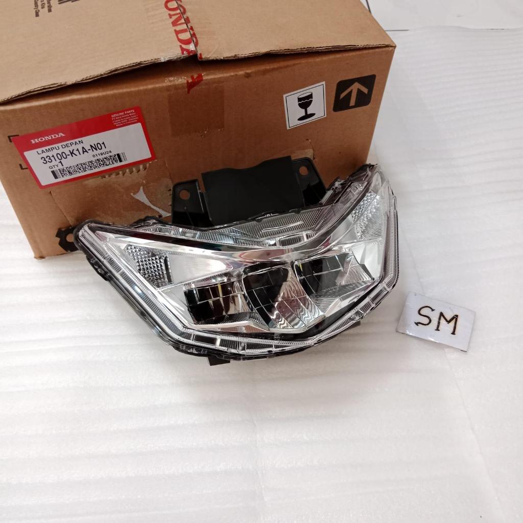 Jual headlight lampu depan reflektor Beat led eco Street 2020-2024 33100-K1A-N01 asli original ...