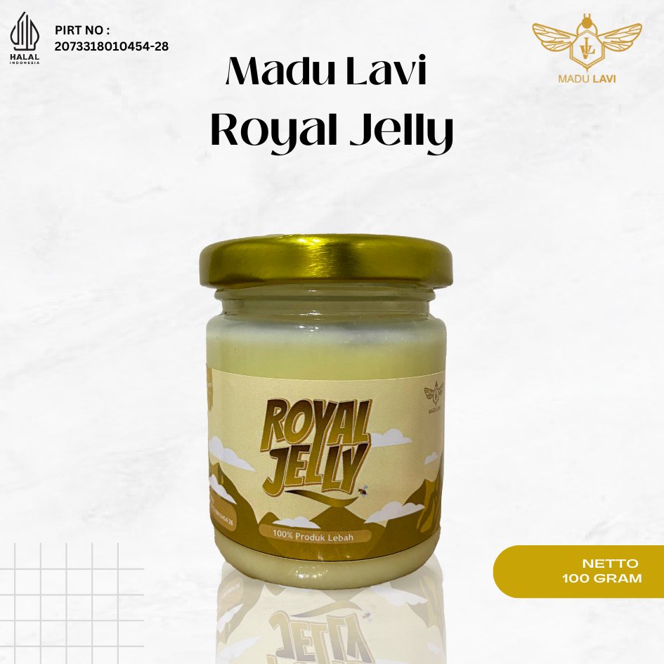 Jual Madu Lavi Royal Jelly pure 100% produk dari alam kemasan 100gram ...