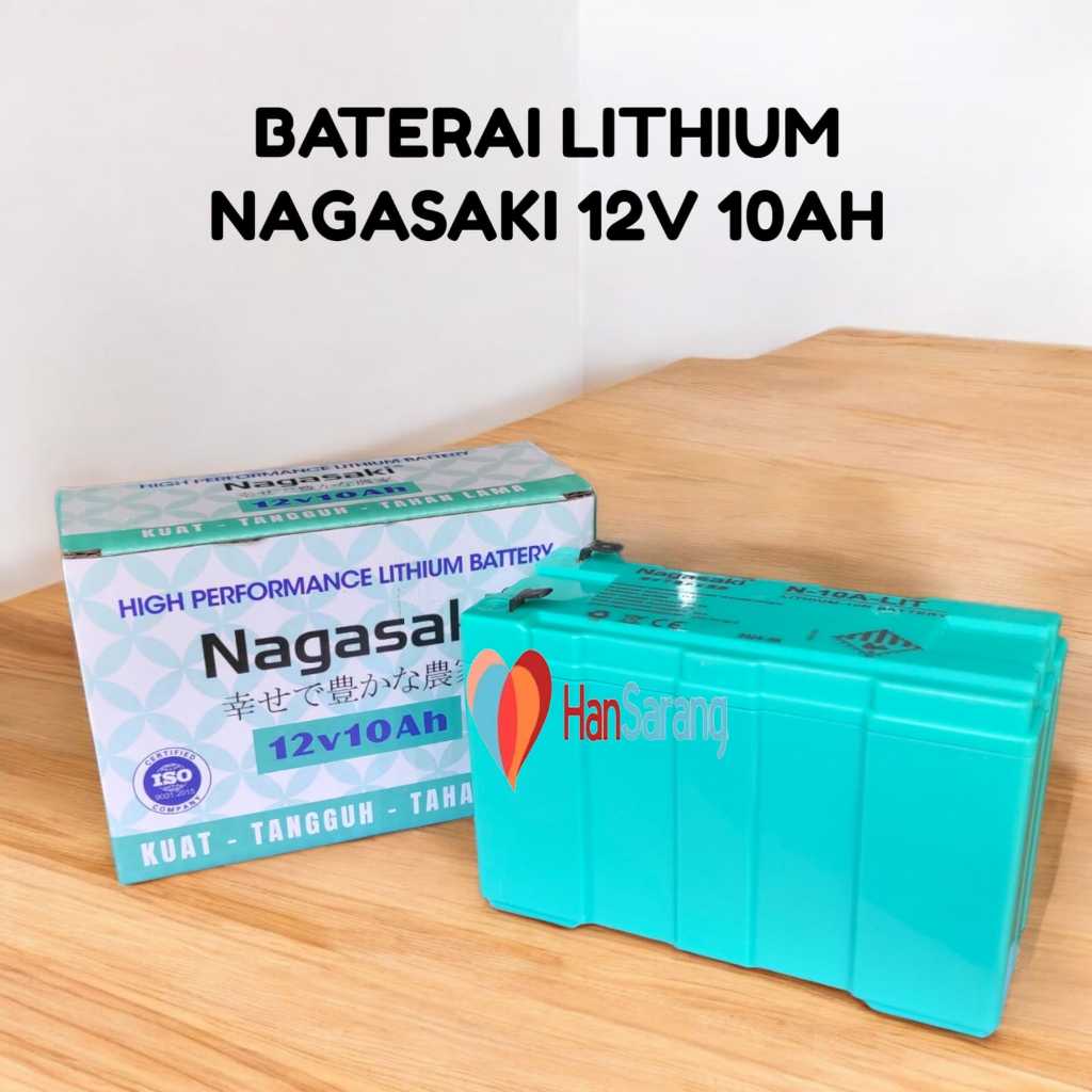 Jual Aki LITHIUM LITIUM 12V 10Ah Nagasaki Aki accu baterai Sprayer ...
