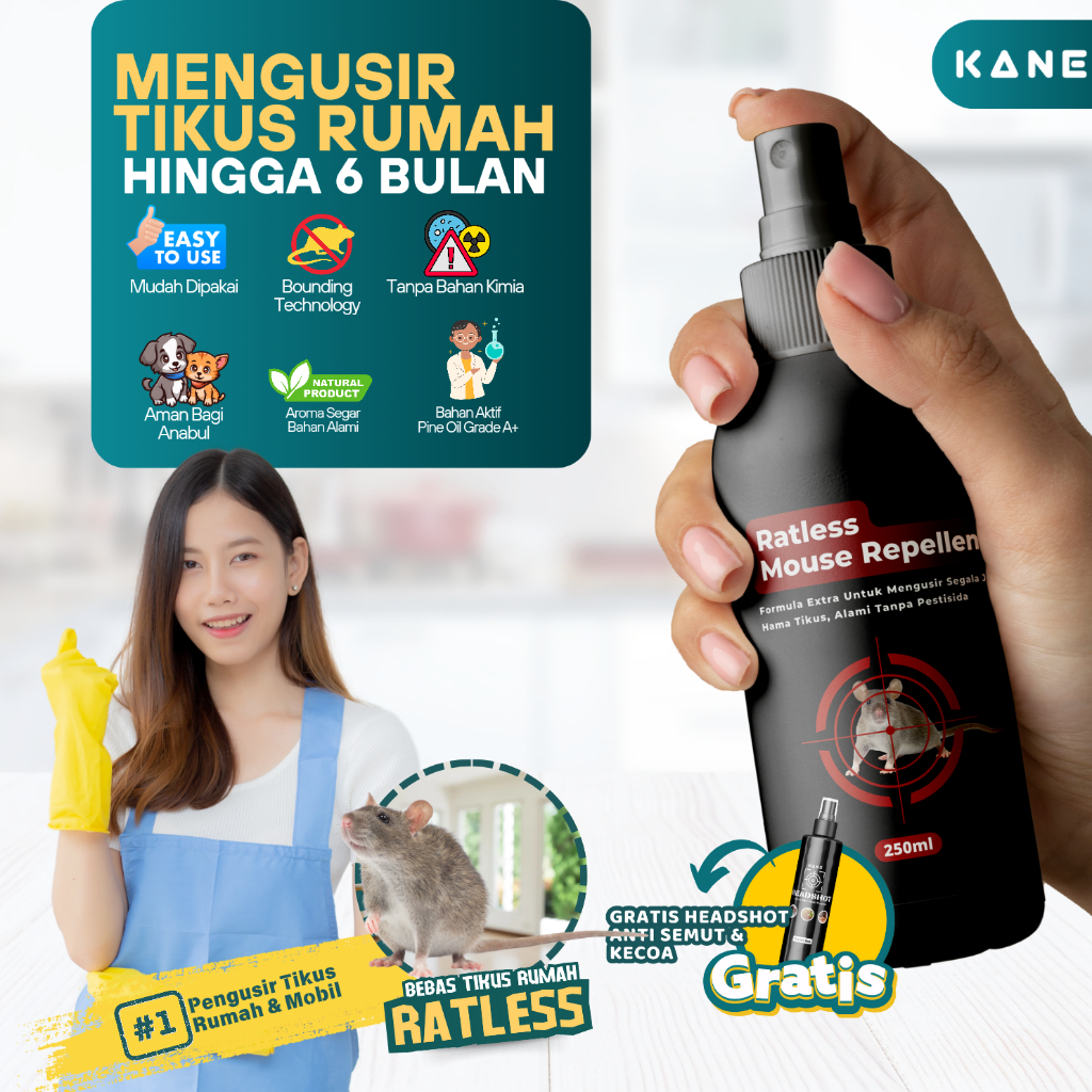 Jual Pengusir Tikus Ampuh 100% Semprotan Anti Tikus Rumah Original ...