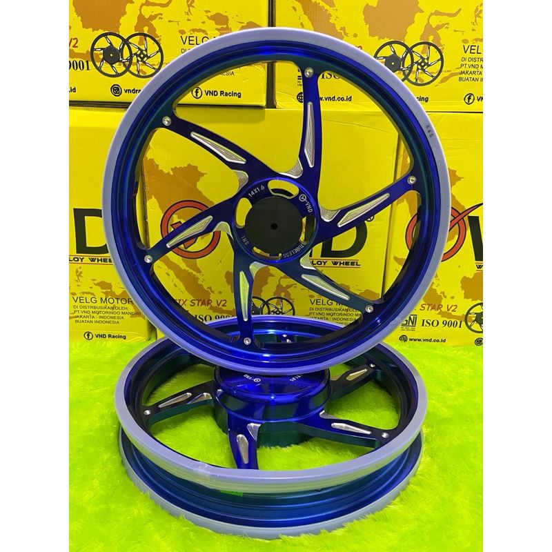 Jual VELG VND SIX STAR BEAT/SCOPPY/GENIO/VARIO 110 VND SIX STAR V2 ...