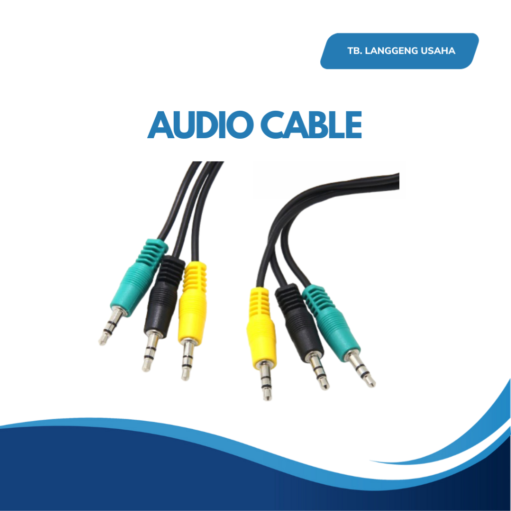 Jual Kabel 3 RCA to 3 RCA Transparan Kabel 6 RCA Transparan Kabel DVD ...