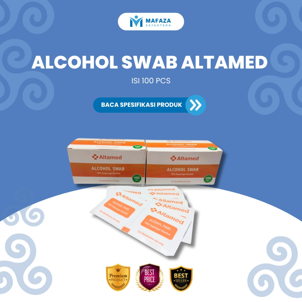 Jual Alcohol Swab Altamed isi 100Pcs | Shopee Indonesia