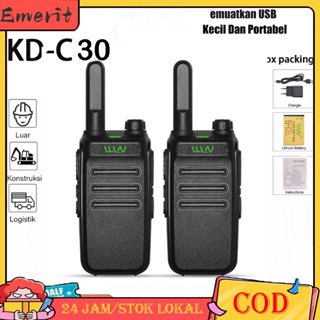 Jual 【COD】HT WLN KD-C30 Walkie Talkie Satuan Handy Talky Black 2 Unit ...