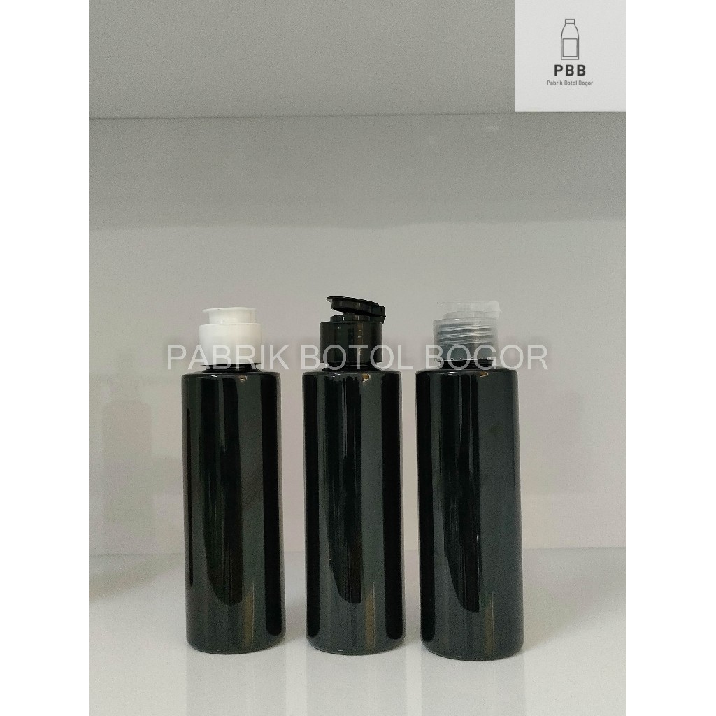 Jual PBB - Botol Rf 150 Ml Hitam Fliptop Jamur Putih Hitam Clear N24 150Ml Pet | Shopee Indonesia