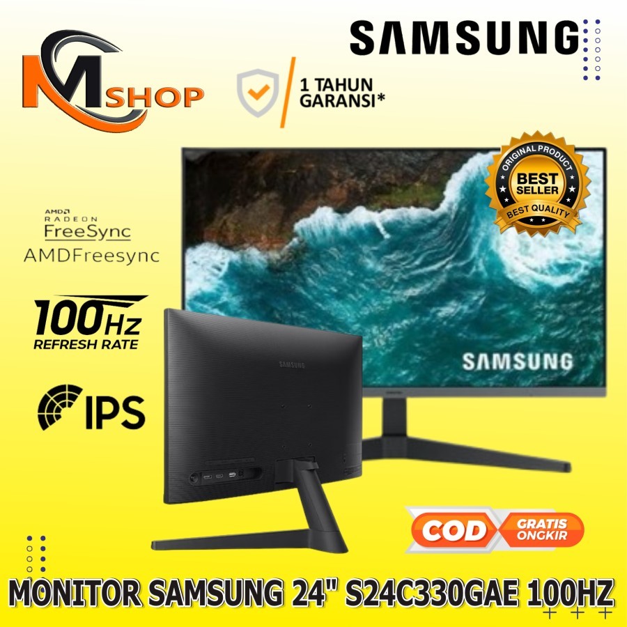 Jual Monitor LED 24" Inch Samsung S24C330GAE IPS 1080p Free Sync 100Hz ...