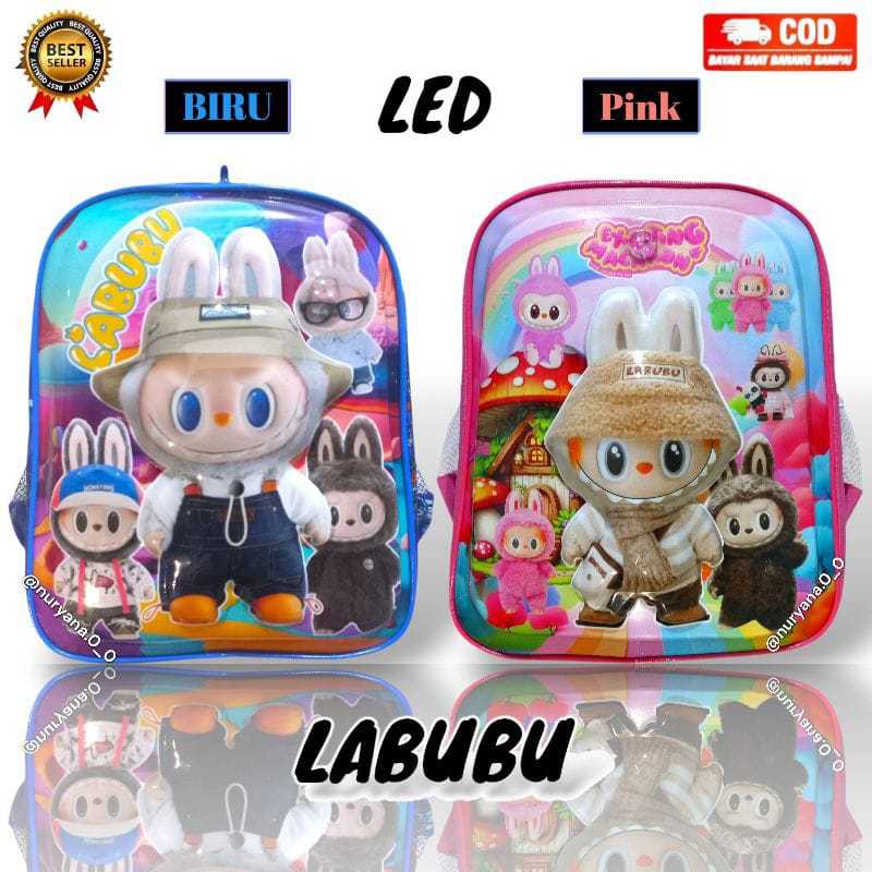 Jual Tas Labubu Anak Perempuan TK Ransel Anak Karakter Labubu Murah Tas Labubu Bisa Menyala ...