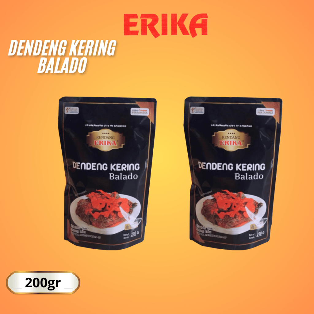 Jual ERIKA - 2 Pcs Dendeng Balado Kering Daging Sapi Khas Minang 200gr ...