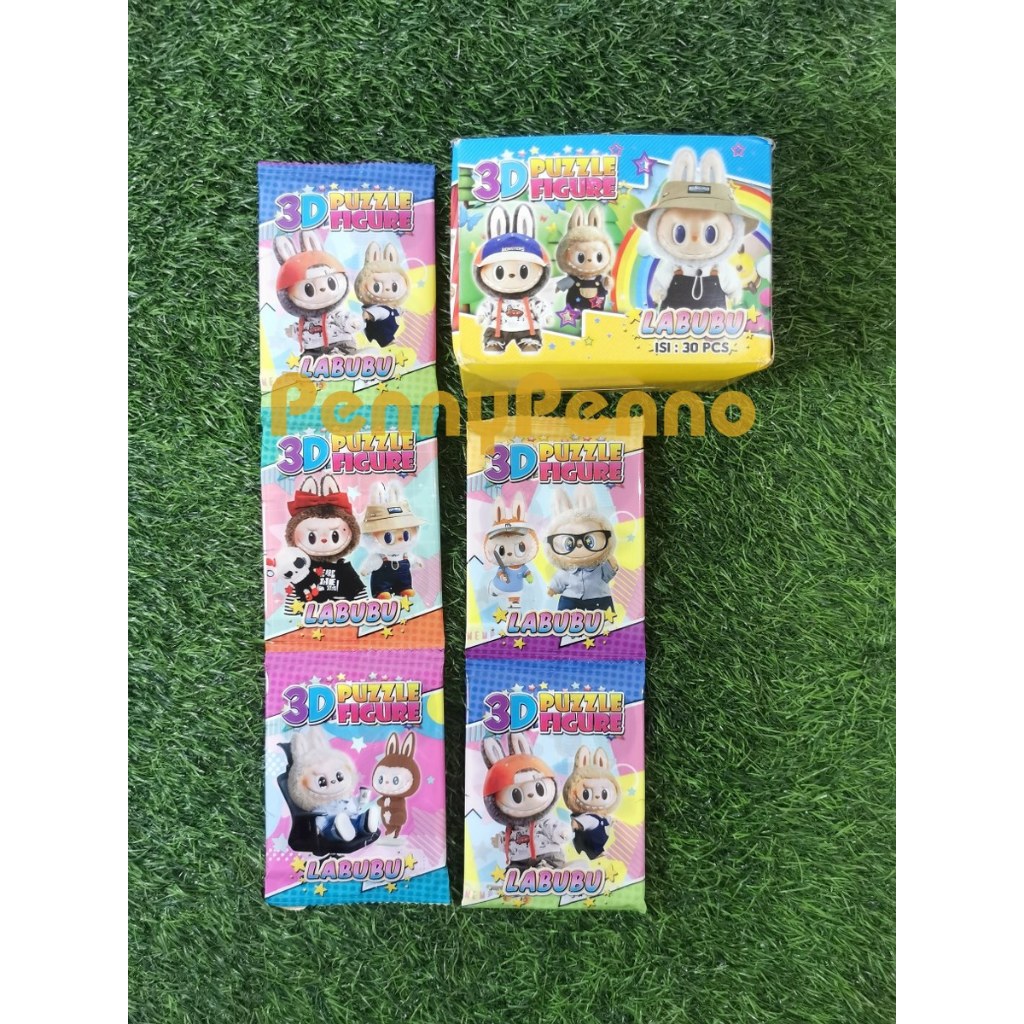 Jual Mainan Anak Puzzle Figure Stiker 3D Model Labubu Boboiboy Ultraman ...